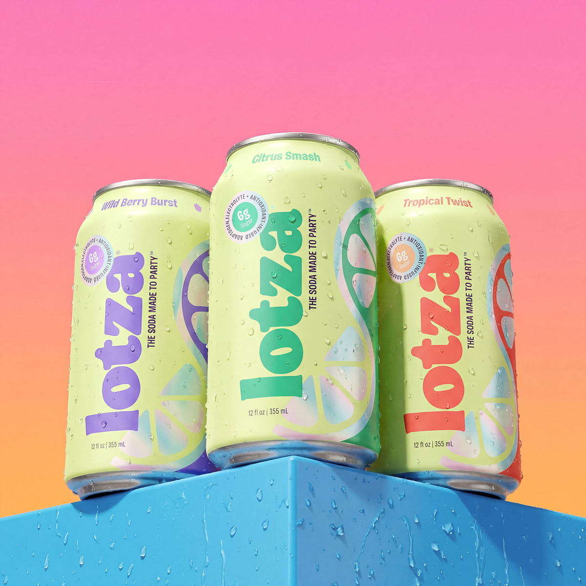 Lotza Launches Party Soda™ Functional Sparkling Drink - PorchDrinking