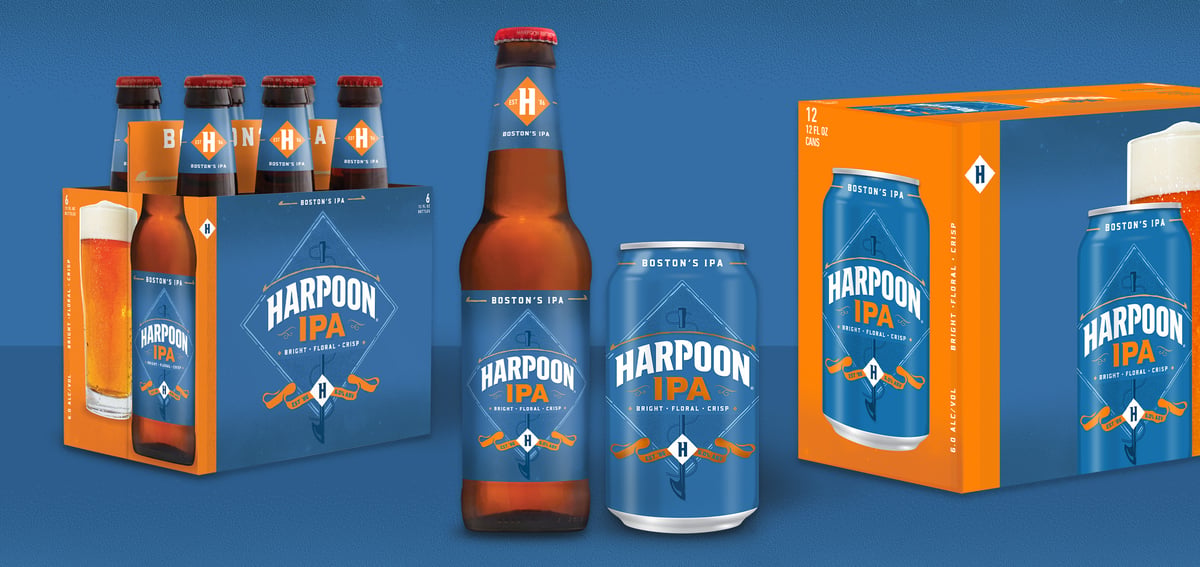 Harpoon Brewery Refreshes Harpoon IPA with Bold New Design - PorchDrinking